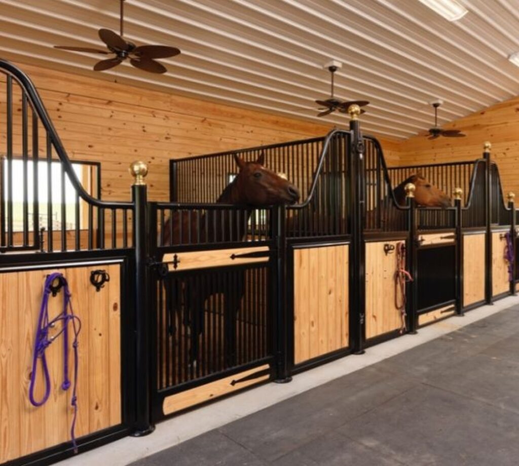 Horse Stall Fronts New Design Sliding Horse Stall Pine Filled Horse