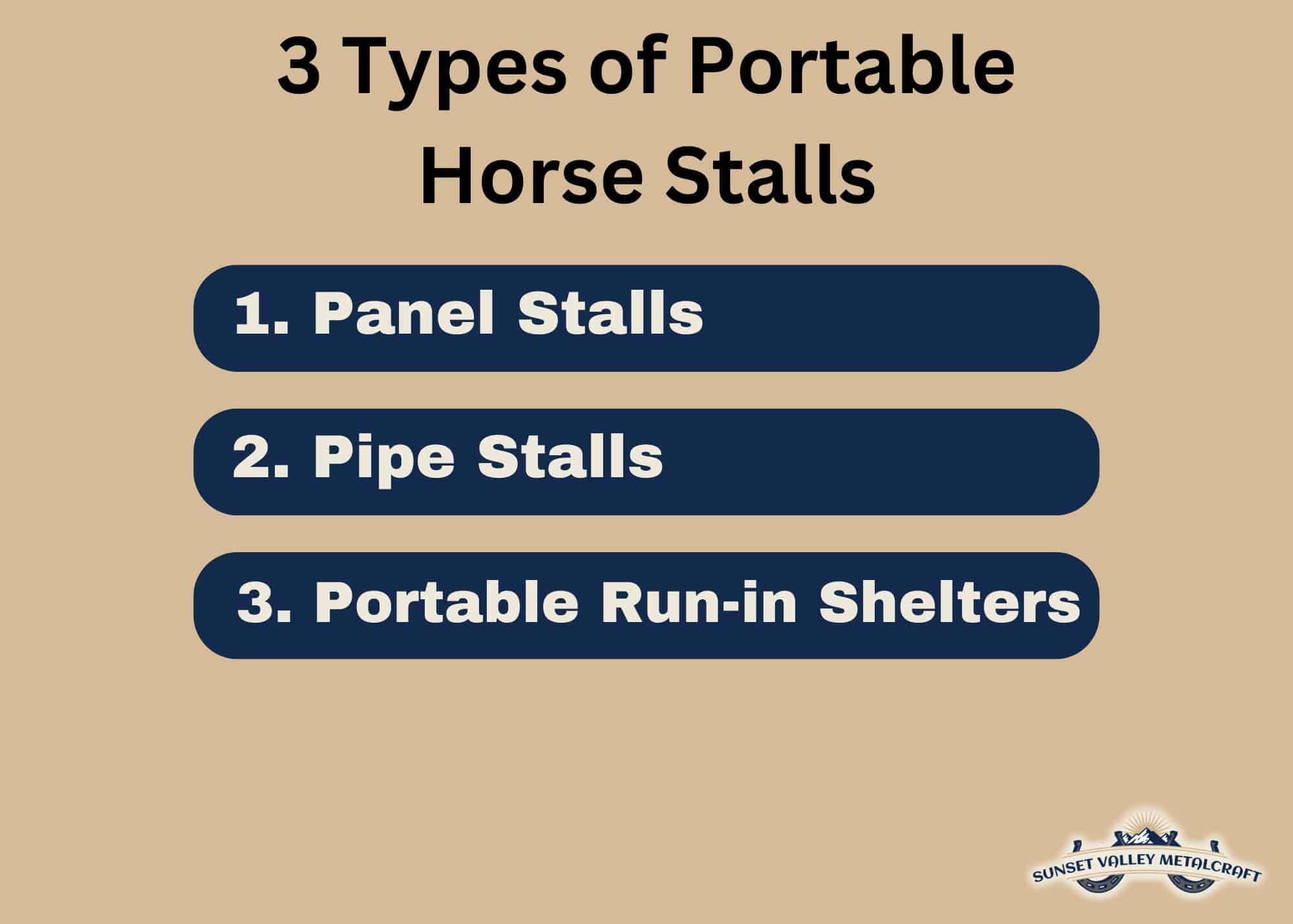 Portable Horse Stalls - A Comprehensive Guide | Sunset Valley Metalcraft